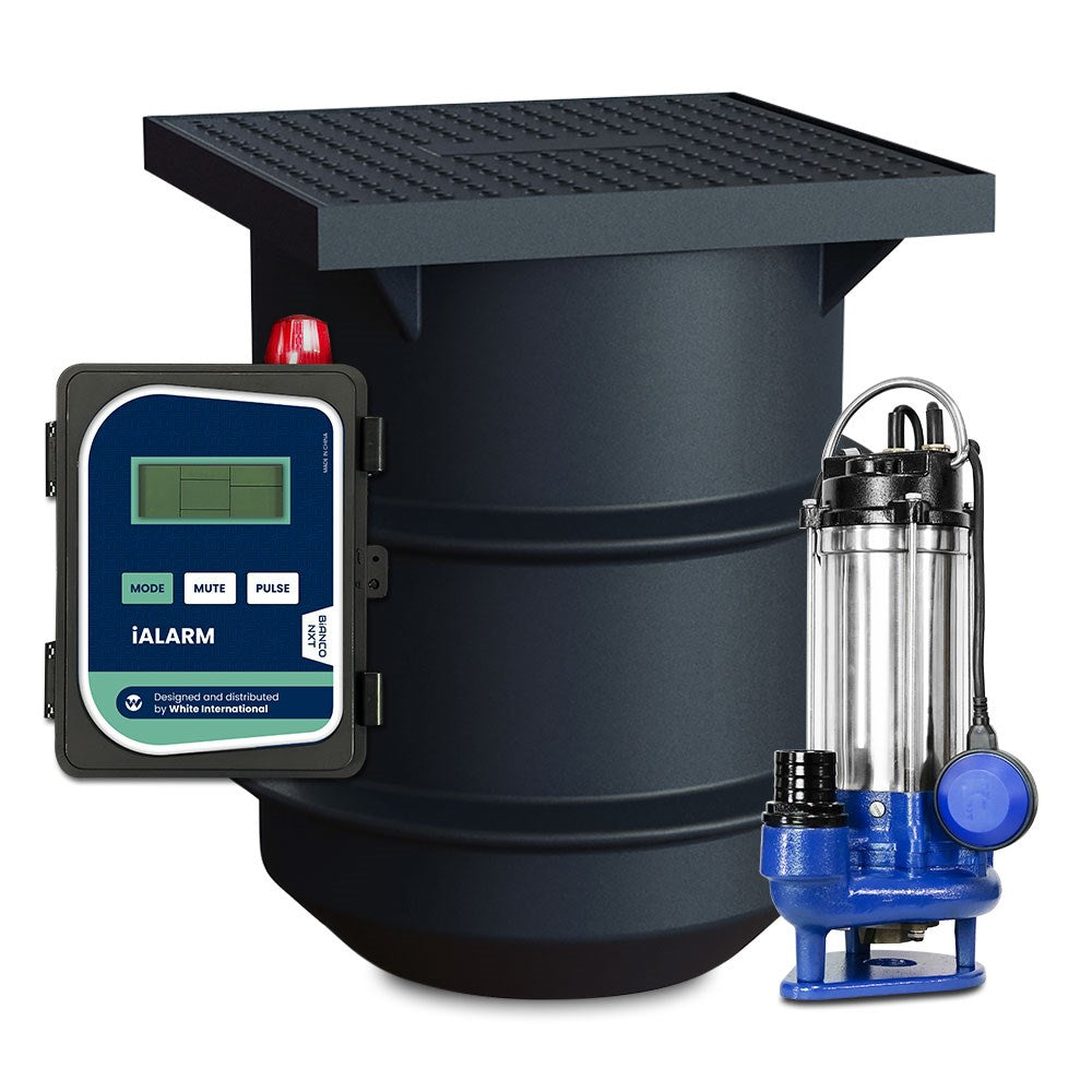 BIA-ICON250PSFB120GS2 - Sewage Pump Station Kit Includes Pump Tank & A – Ketta Pumps