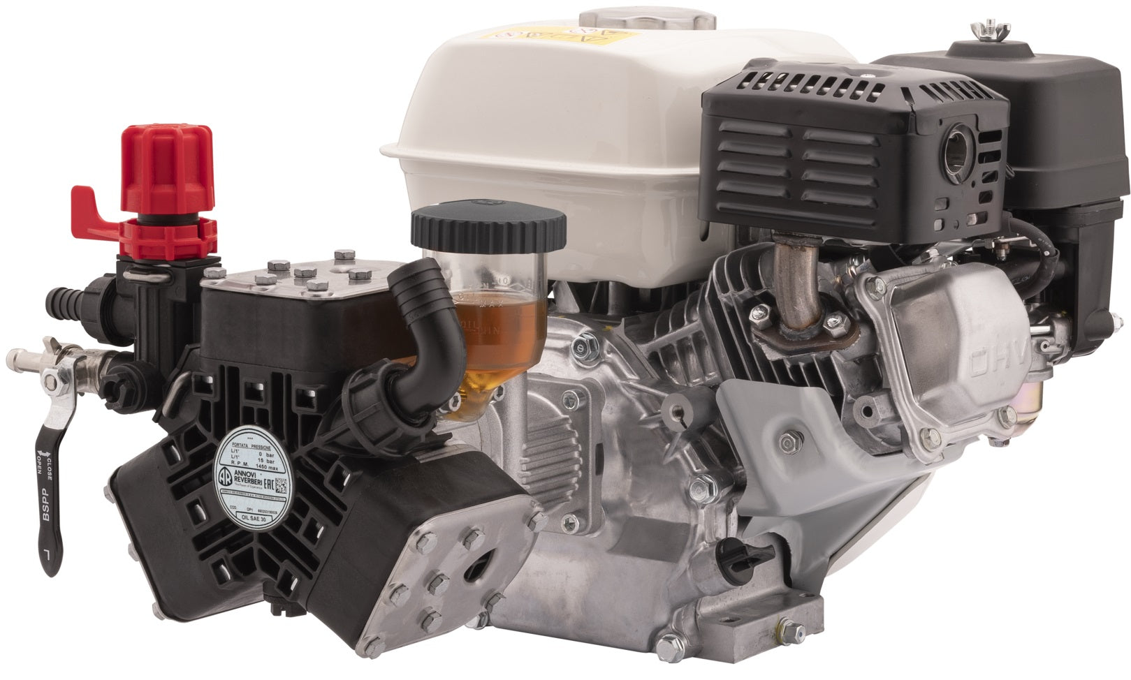 Annovi Reverberi AR25bp triple diaphragm poly soft-wash pump Honda GX ...