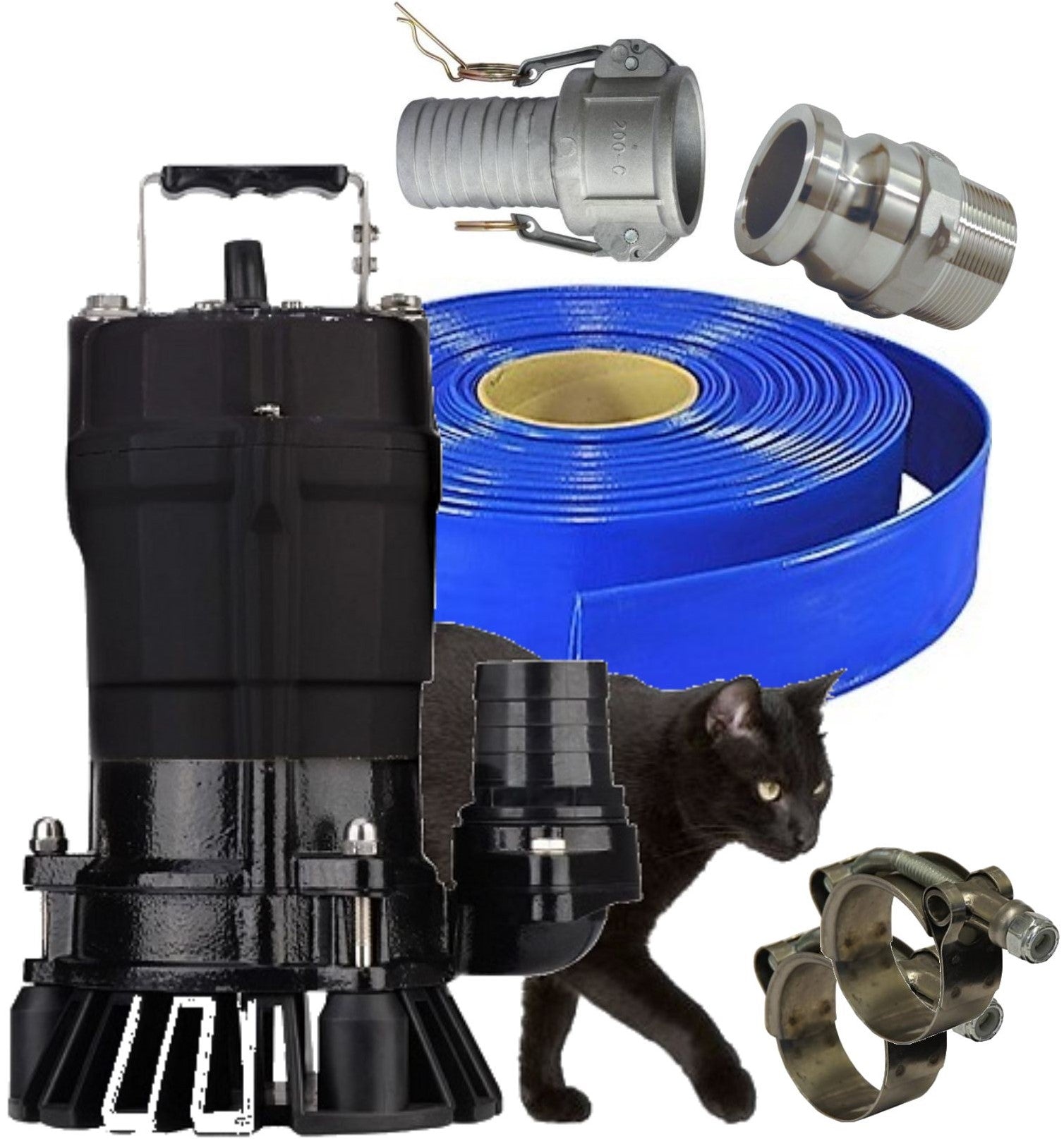 Ketta BlackCat KA-2.75D heavy duty 2 inch BSP(F) submersible pump with ...