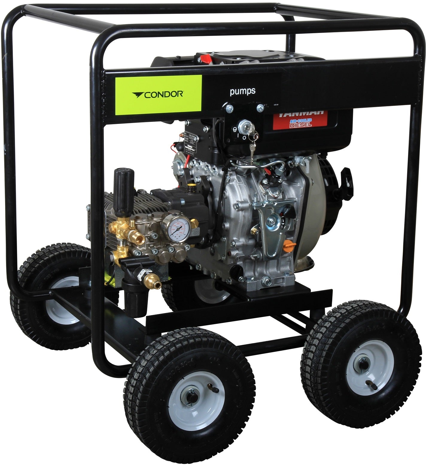 Yanmar 7762C diesel water blaster Yanmar L100 10.0 hp diesel (electric ...