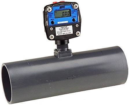 GPI Flowmec TM300-GG 3 inch glue-in socket flow meter (with pulse outp ...