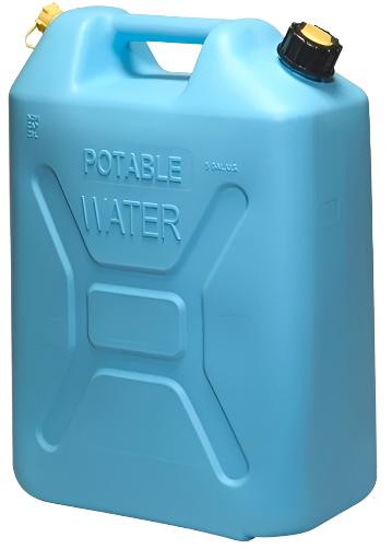 Scepter 20 litre blue jerry can for water with easy-to-pour flexible s ...