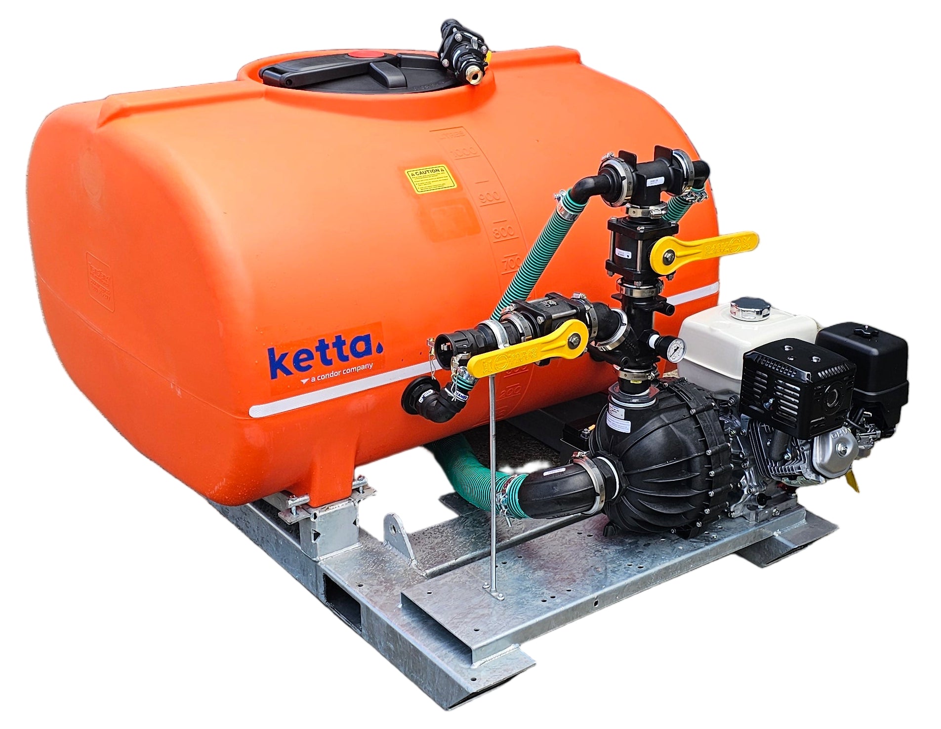 Ketta HD800 series Hydro-seeder 800 litre with galv skid frame Pacer 2 ...
