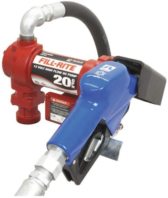 Fill Rite FR4405HE 24v petrol and diesel fuel pump with 4 m hose and a ...