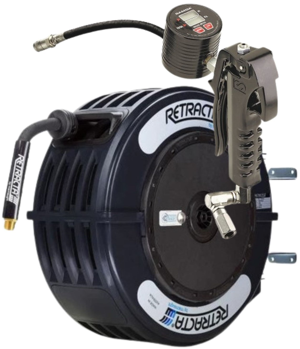 Retracta GR215K-01 R3 Premium Black spring rewind reel with 15 m x 6 m ...