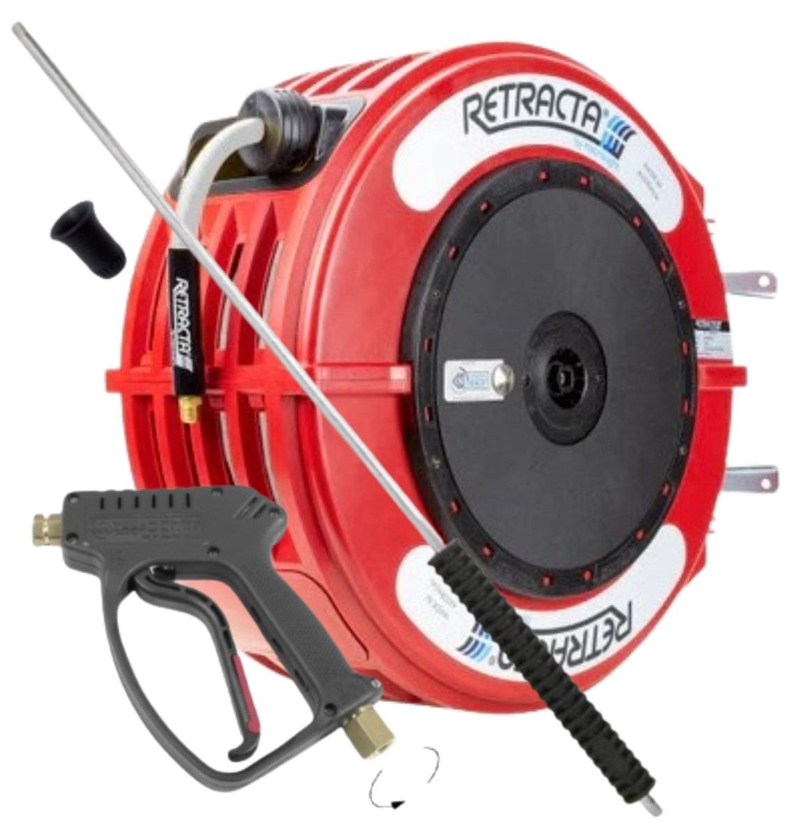 Retracta HP320R-01 R3 Premium Red water blaster hose reel and gun kit ...
