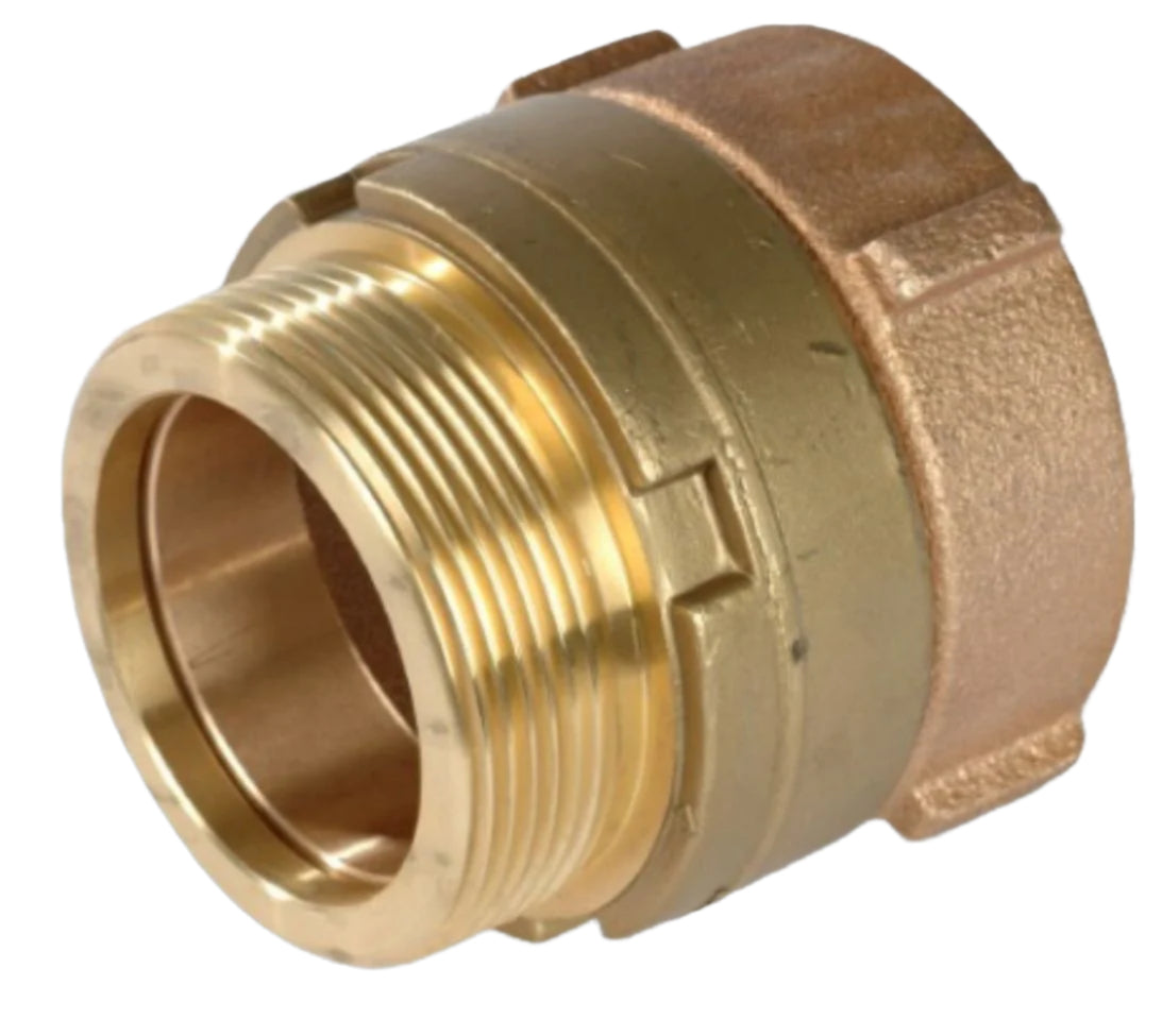 Brass DG50IGAG inline swivel 2 inch BSP(M) x 2 inch BSP(F) with parall ...