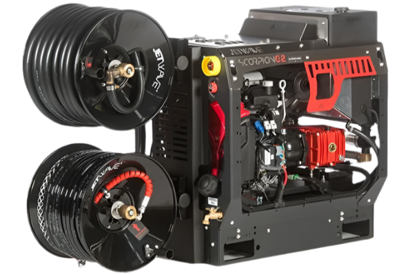 JetWave Scorpion G2FI drain jetting machine Honda iGX industrial engin ...