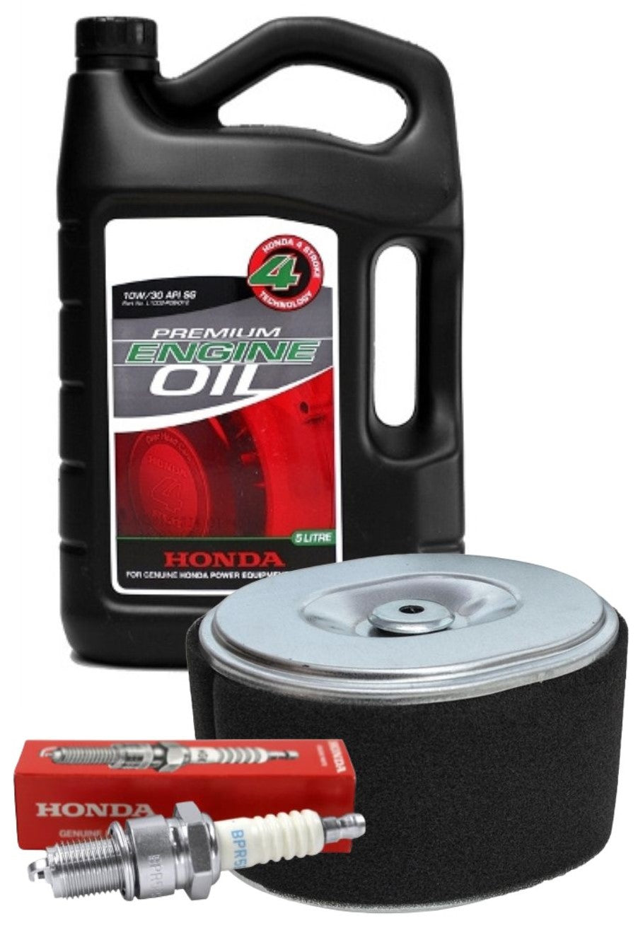 Honda service kit for GX270 GX340 and GX390 engines, includes 4 litre ...