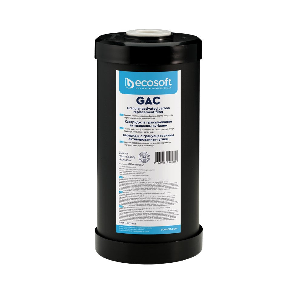 Ecosoft Granular Activated Carbon Gac 10” Big Filter Cartridge – Ketta ...