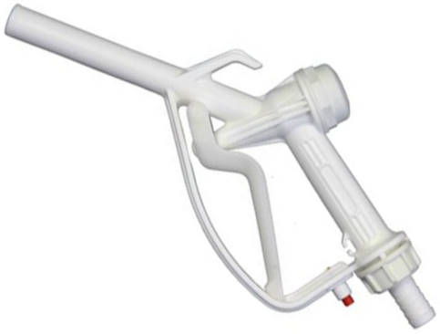 Ketta 506 white poly dispensing nozzle with swivel hose tail and Viton ...