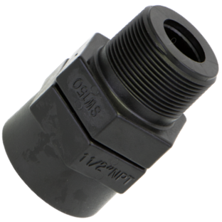 Banjo SW150 in-line swivel joint 40 mm 1-1/2 inch NPT (F to M) glass r ...