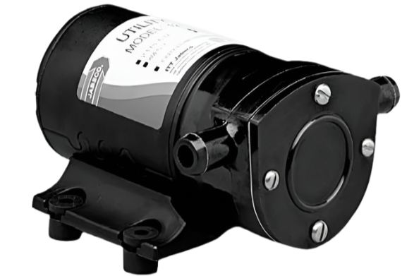 Jabsco 12560-0001 12v plastic poly pump 16 mm (5/8 inch) hose tails 19 ...