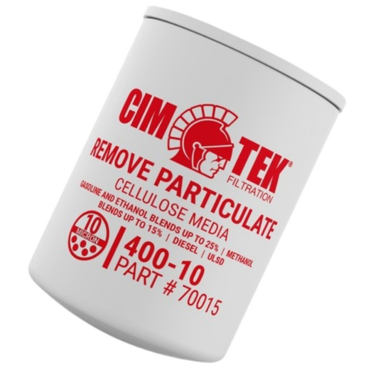 Cim-Tek 400-10 fuel filter element part # 70015 remove particulate cel ...