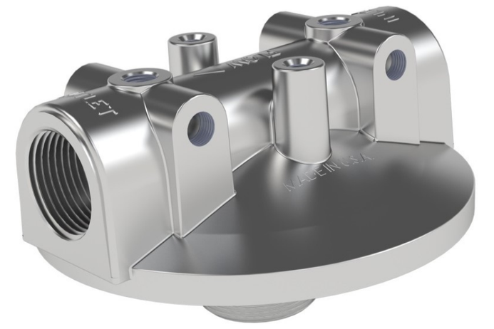 Cim-Tek 800 series 50109 spin-on filter head 1 inch NPT(F) side ports ...