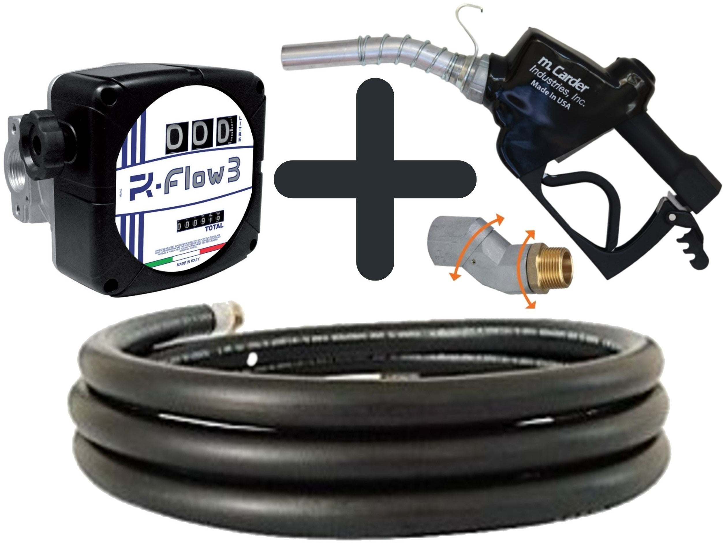 FoxHose FDR series diesel fuel hose kit with 25 mm (1 inch) hose, Card ...