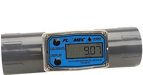 GPI TM150 digital turbine flow meter 1-1/2 inch glue-in spigot sockets ...
