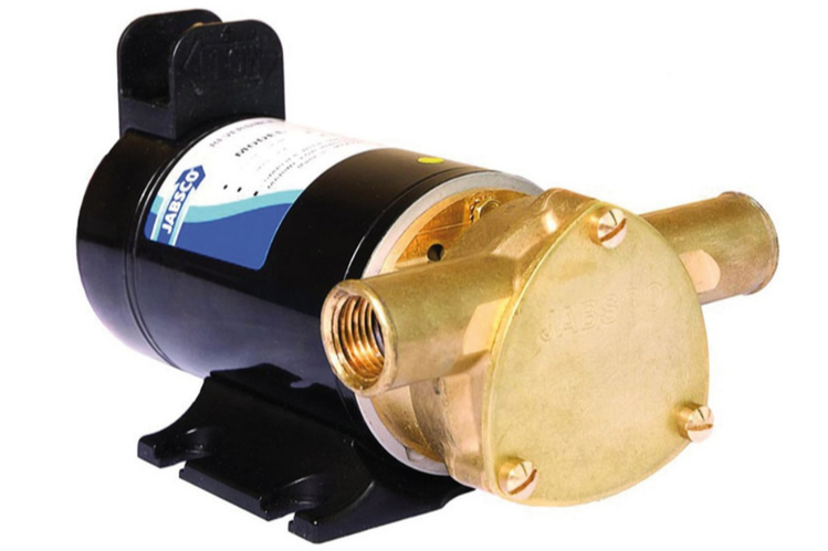 Jabsco 17830-0012 reversible 12v bronze flexible impeller pump 3/8 inc ...
