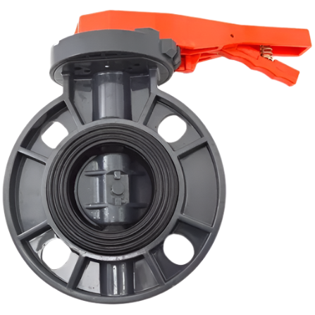 Ketta BFP series manual butterfly valve uPVC body and disc with EPDM l ...
