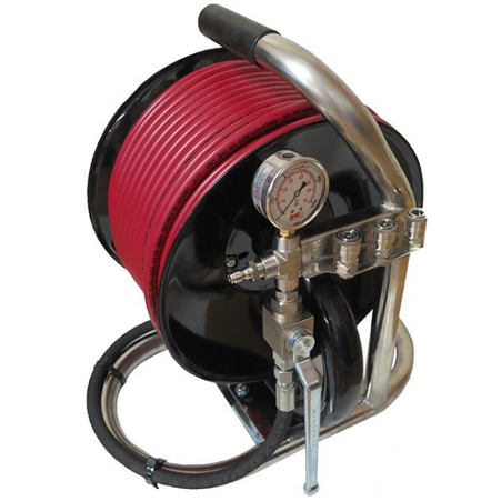 Ketta PW134 Remote Mini drain jetter hose reel with 60 m x 10 mm (3/8 ...