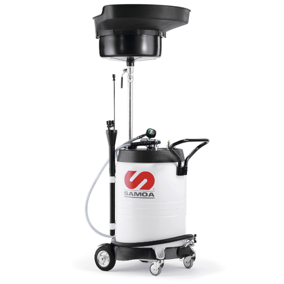 Samoa 372500 LubeMaster 100 litre combined waste oil suction and gravi ...