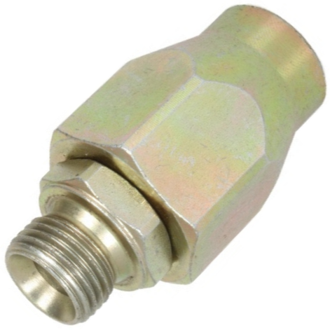 Sauro Rossi in-line swivel joint 1/2 inch BSP (M to F) steel 360 bar ...