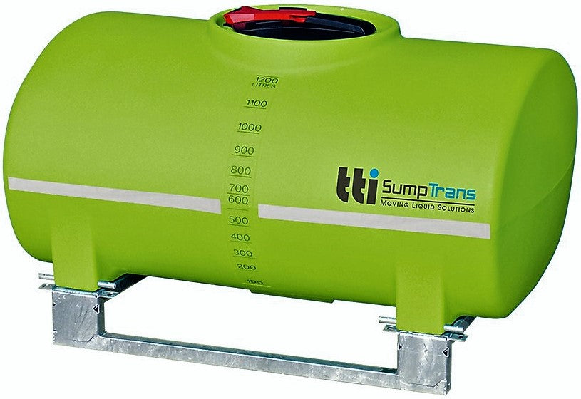 TTi 1200 litre SumpTrans tank with galvanised steel skid frame 1700 x ...