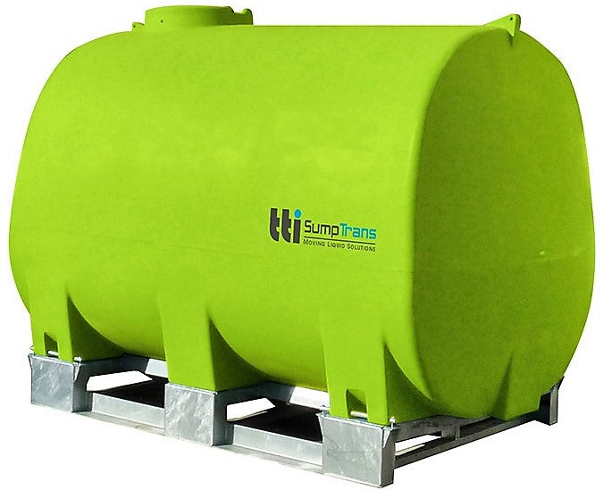 TTi 10000 litre SumpTrans tank with galvanised steel skid frame 3480 x ...