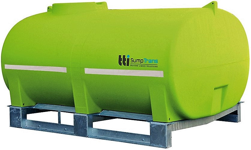 TTi 2000 litre SumpTrans tank with galvanised steel skid frame 2150 x ...