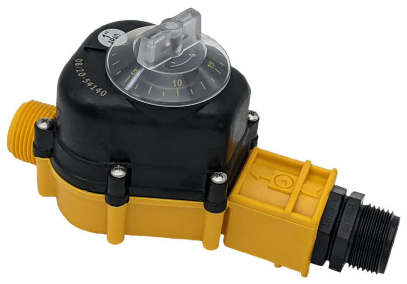 Auto 1 inch BSP(M) 52K metering batch measure dosing flow meter 3 m3/h ...
