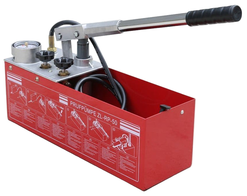 Prufpumpe RP50 hydrostatic hand operated test pump with 12 litre tank ...